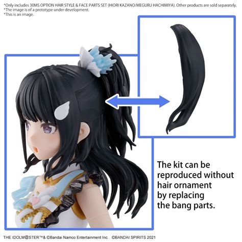 The Idolmaster 30ms Option Hair Style And Face Parts Set Model Kit Model