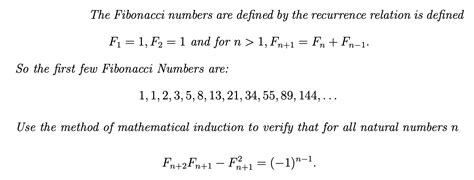 Solved The Fibonacci Numbers Are Defined By The Recurrence