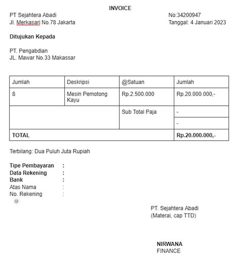 Fungsi Invoice dalam Bisnis beserta Jenis dan Contohnya - AdIns