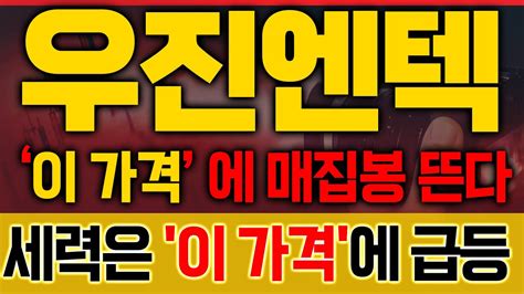 우진엔텍 주가전망 원자력 관련주 조정 끝 ‘이 가격부터 분할매수🔥 매집포착 Youtube