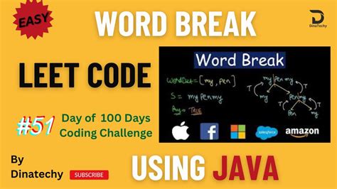 3 Leet Code Problem Word Break Beginner Guide Tamil Step By
