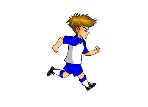 Cartoon Football Player Running