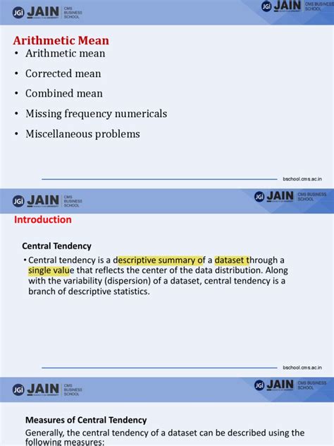 module 2 pdf mean mode statistics