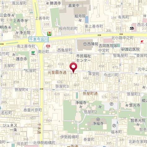 京都府京都市上京区元誓願寺通千本東入元四丁目431 の地図 Mapfan