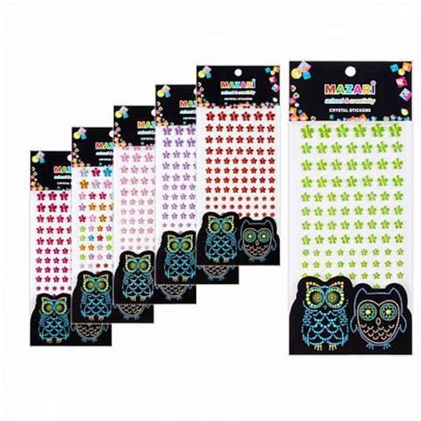 Стразы клеевые "Цветы" акриловые, 101шт, ассорти - ЭлимКанц