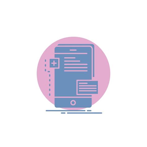 Frontend Interface Mobile Phone Developer Glyph Icon 13034163