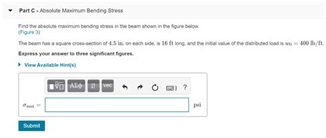 Solved The Flexure Formula Learning Goal To Apply The Chegg
