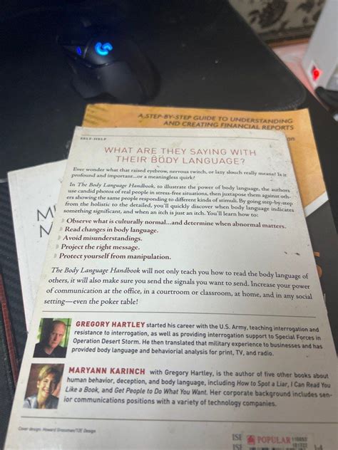 Body Language Handbook Hobbies And Toys Books And Magazines Textbooks On