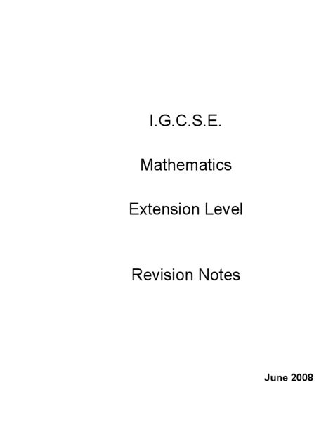 Igsce Revision Notes Pdf Fraction Mathematics Trigonometric Igsce Revision Notes Pdf Fraction Mathematics Trigonometric