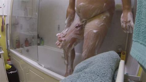 Naakt Douchen Zeepachtig Sexy Xhamster