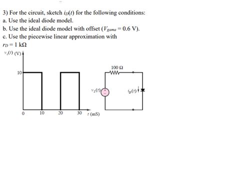 Solved 3 For The Circuit Sketch Ipt For The Following