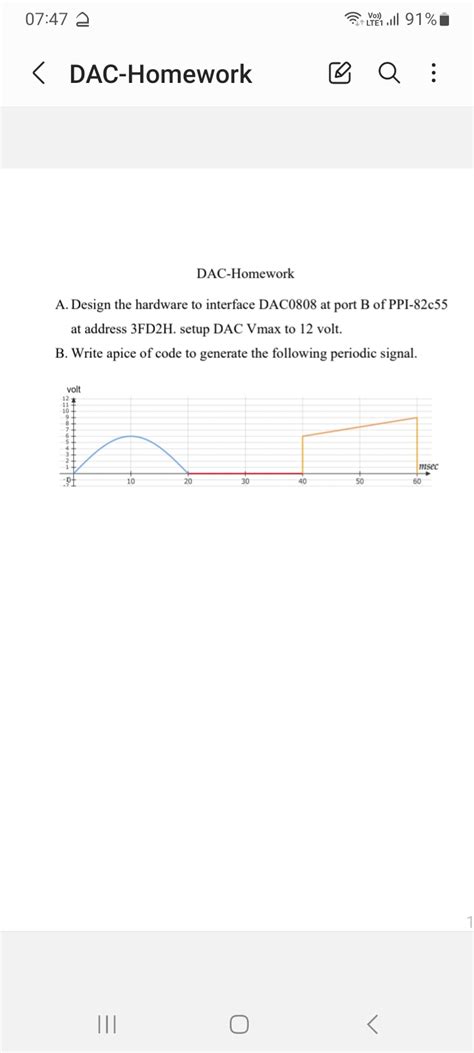 Solved DAC HomeworkA Design The Hardware To Interface Chegg Com