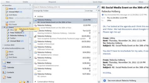 Learn How To Create Search Folders In Microsoft Outlook 2010