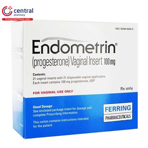 ChÍnh HÃng Thuốc Endometrin Điều Trị Vô Sinh Dọa Sảy Thai