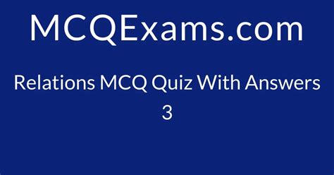 Mcq Questions For Class 11 Commerce Applied Mathematics Relations Quiz