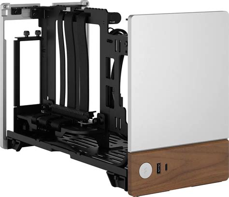 Fractal Design Terra Silver Mini Itx Small Form Factor Pc Case With Pcie 4 0 Riser