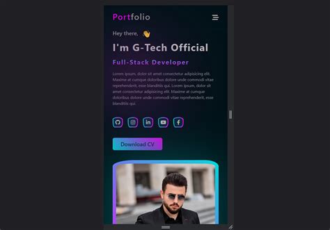 GitHub Gtech Official Portfolio Landing Page