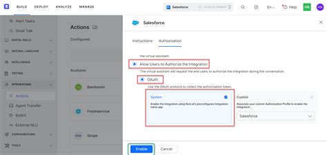 Configuring The Salesforce Crm Action Kore Ai Documentation