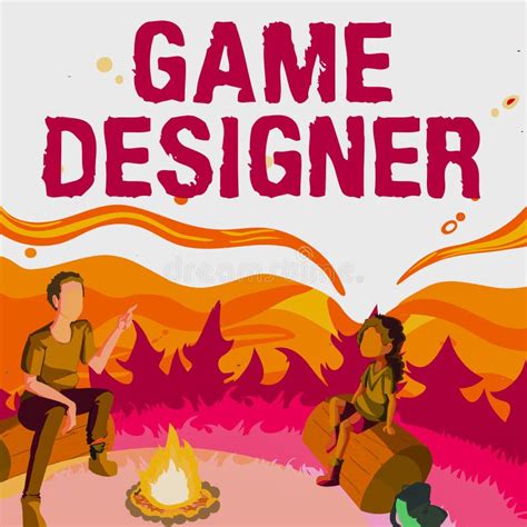 Text Caption Presenting Game Designer Business Idea Campaigner Pixel Scripting Programmers