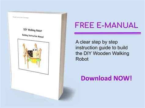 4 Legged Wooden Diy Walking Toy Robot W Batteries