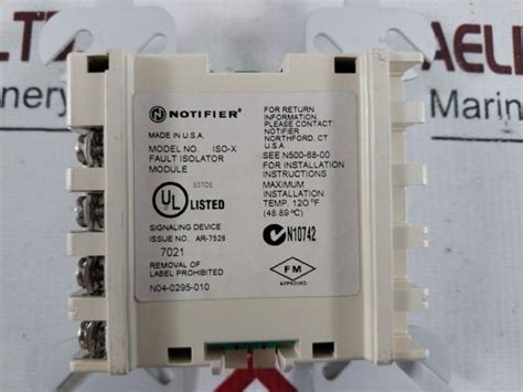 Notifier Iso X Fault Isolator Module 32vdc Aeliya Marine