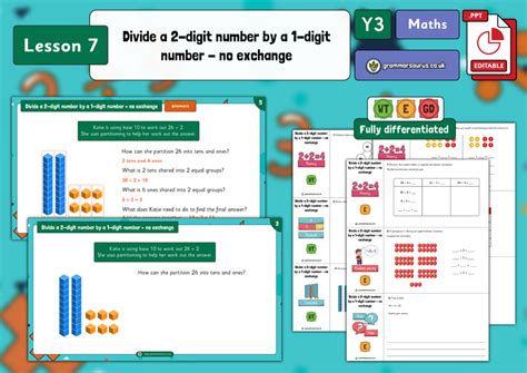 Year Multiplication And Division Part Divide A Digit Number By A Digit Number No