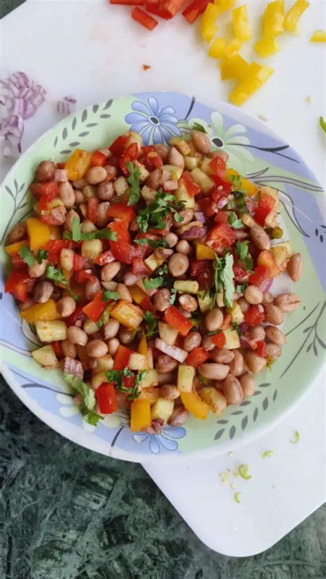 15 Minute Healthy And Crunchy Peanut Salad Tripping On Earth