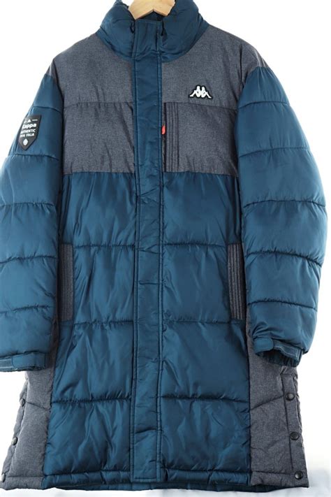 M 카파 롱패딩 점퍼자켓 오리털 구스다운 블루 폴 헬로마켓