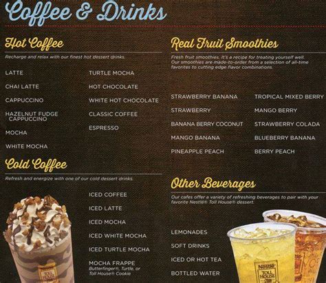 Menu At Nestle Toll House Cafe By Chip Cedar Park