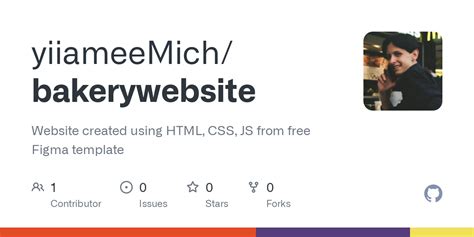 Github Yiiameemichbakerywebsite Website Created Using Html Css Js From Free Figma Template