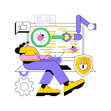 Premium Vector Automated Testing Abstract Concept Vector Illustration