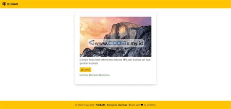 source code aplikasi kompres gambar sederhana php codein