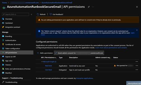 Securely Email From Azure Automation Runbook Keyvault