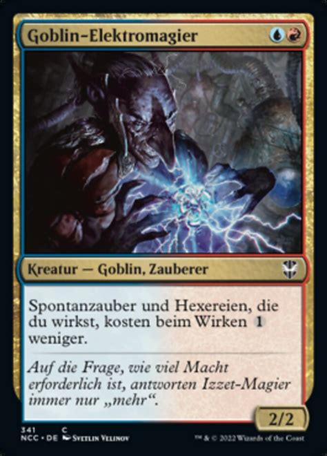 Goblin Electromancer · New Capenna Commander Ncc 341 · Scryfall