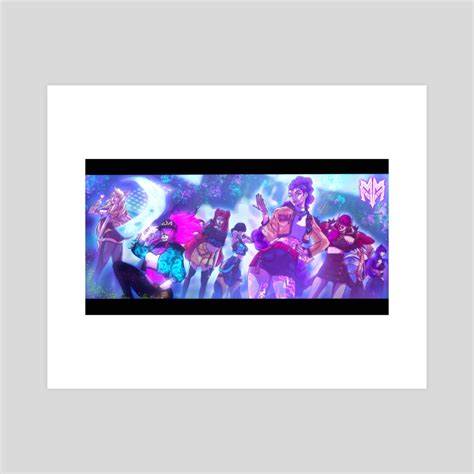 Huntrix X Kda Crossover Fanart Demon Dark Version An Art Print By