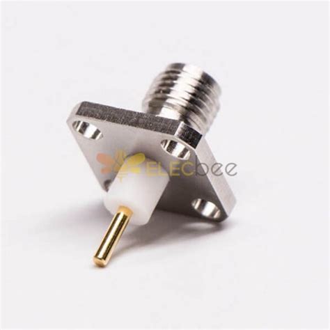 Rf Coaxial Connector Standard Sma Jack Straight Solder Type For Pcb Mount