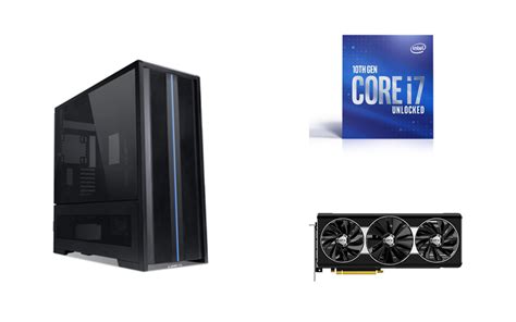 Exceptional Black Build With Core I7 10700k Radeon Rx 5700 Xt Ddr4 4000 Mhz 16gb Lga1200 Modular