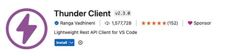 Consider On Boarding To Vscode Sponsor · Issue 958 · Thunderclient