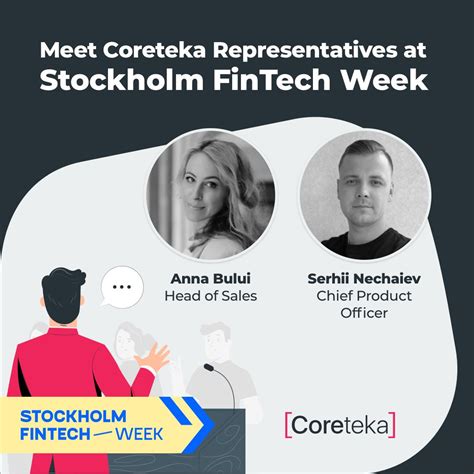 coreteka on linkedin fintechweek fintech stockholmfintechweek