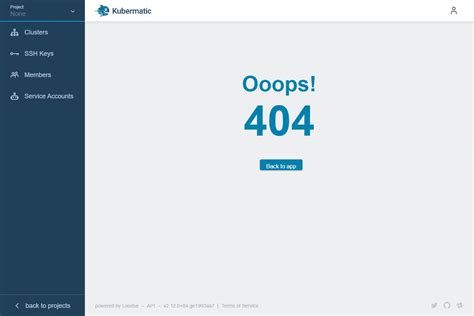 Design New Error Page · Issue 1906 · Kubermaticdashboard · Github