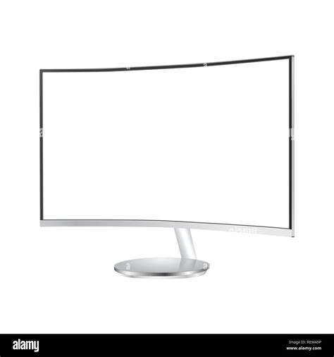 Lcd Monitor Mockup Vector Stock Vector Image And Art Alamy