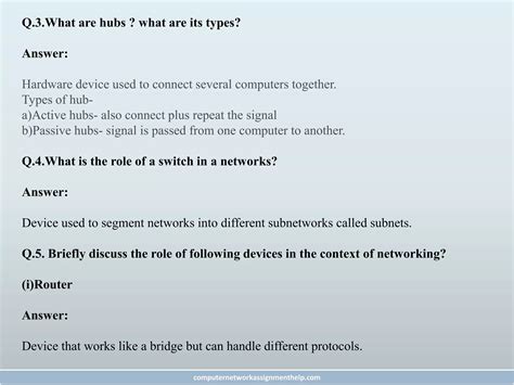 advanced computer network assignment help ppt