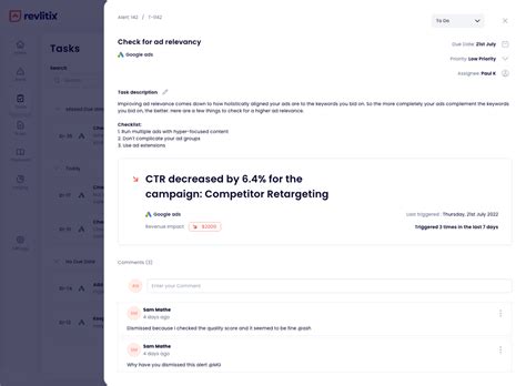 Revlitix Revenue Marketing Platform Marketing Insights Anomaly Detection And Smart Task
