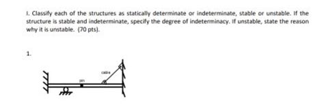 Classify Each Of The Structures As Statically Determinate Or Indeterminat