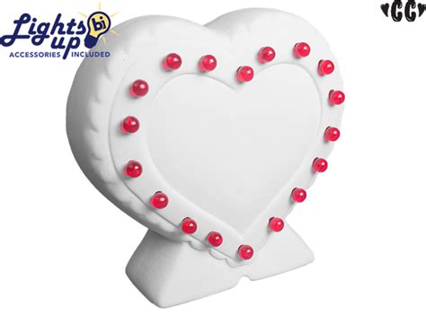 💕 Light Up Heart Lamp All Fired Up