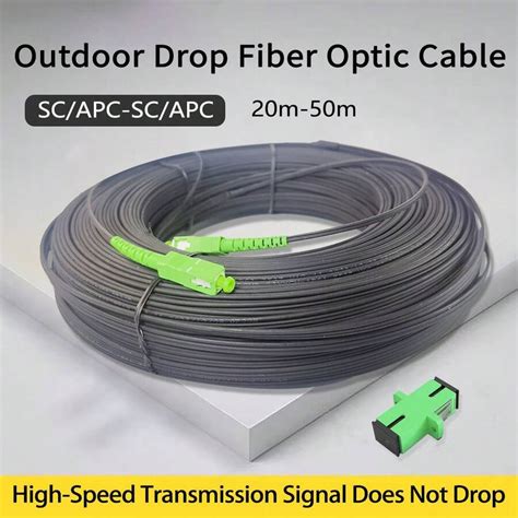 20m30m40m50m Scapc Scapc Outdoor Drop Fiber Optic Cable Ftth