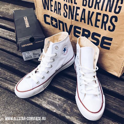 Кеды Converse белые высокие купить в СПб, Конверс M7650 оригинал