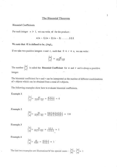 Binomial Pdf Fitness And Exercise Healthy Living