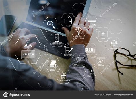 Financial Technology Flowchart Basic Income Mining Cryptocurrency Blockchain Startup Unicorn