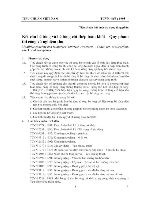 (PDF) TCVN_4453_1995_Ket Cau Be Tong Va Be Tong Cot Thep Toan Khoi - Quy Pham Thi Cong Va Nghiem ...